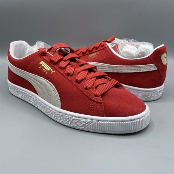 Puma | Shoes | Puma Mens Suede Classic Xxi Casual Sneakers Suede Red ...